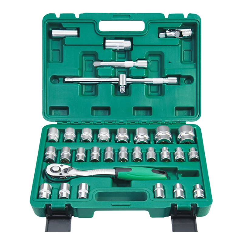 121 Pcs Multi Car Repair Mechanic Ratchet Socket Wrench Tool Set Box ...