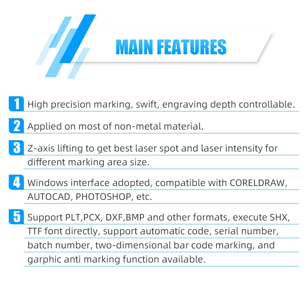 Large Format Dynamic Galvo 60w 80w 100w CO2 Laser Marking Machine for Pen