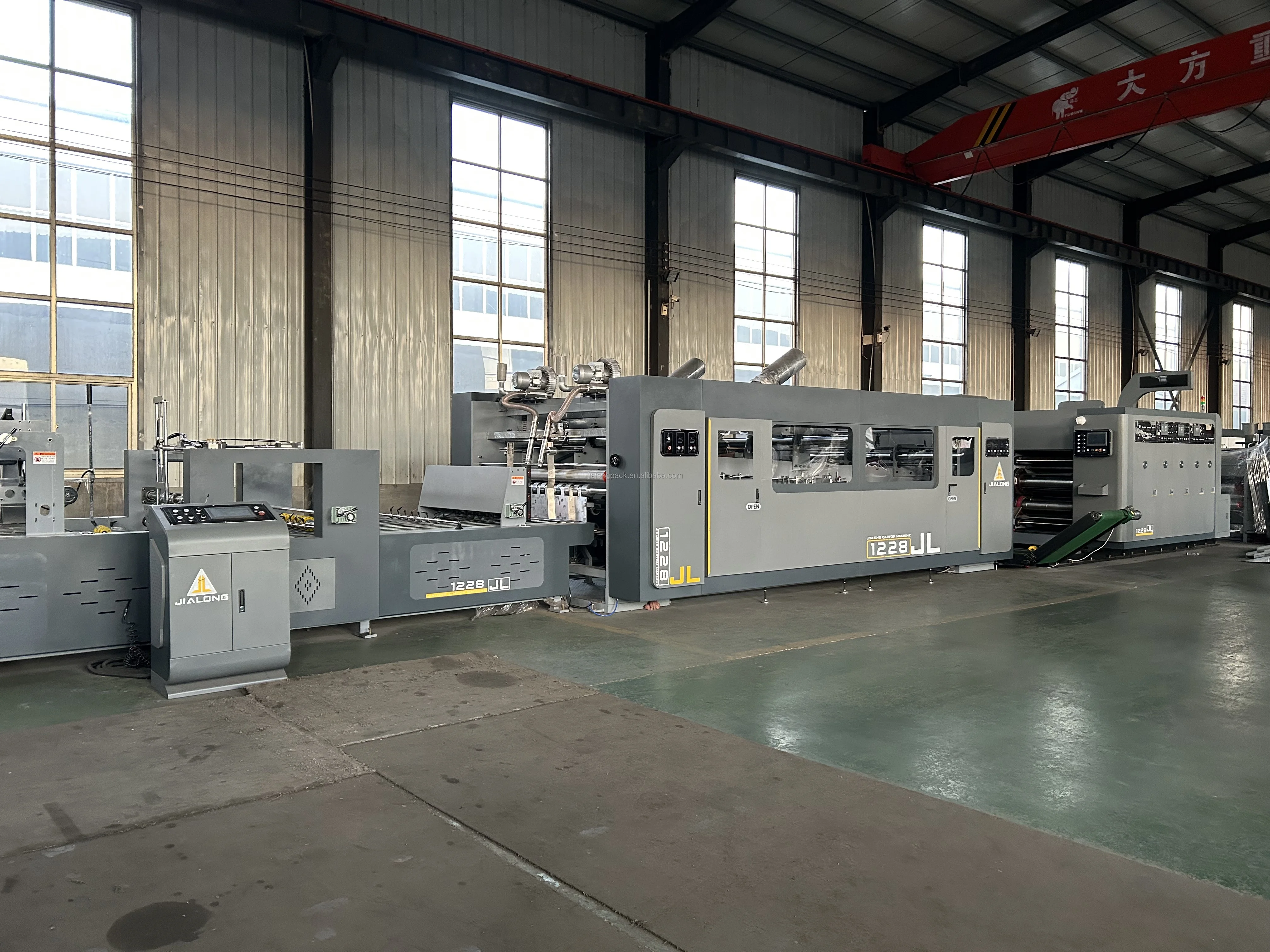 Automatic Corrugated Cardboard Flexo Production Line Printing Slotting ...
