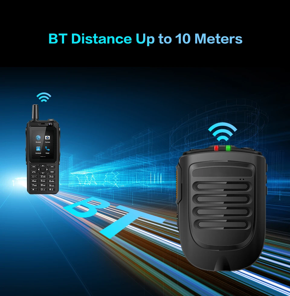 UNIWA BM001 Handheld Zello PTT Walkie Talkie Apps Microphone BT ...