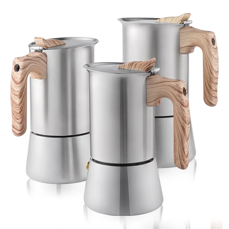 Italian Style Luxury Moka Pot Manual Portable Espresso Coffee Maker ...