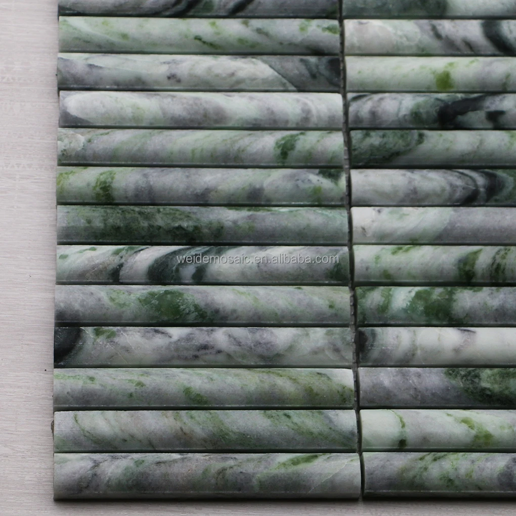 Interior Wall Tiles Curve Fluted Modern Mini Flute Mosaic Bathroom ...