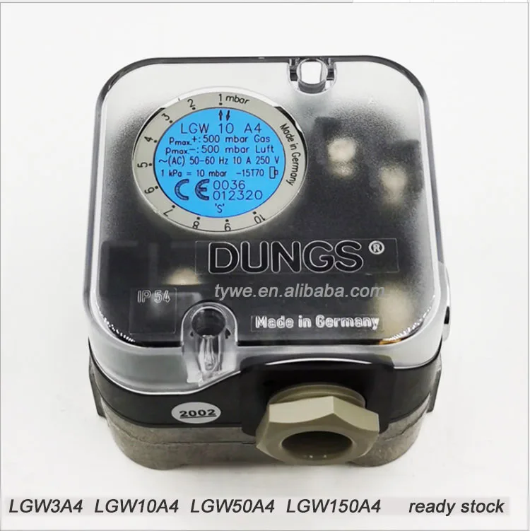 LGW3A4 LGW10A4 LGW50A4 LGW150A4 Dungs Pressure Switch Pmax 500mbar for Gas burner Spare Parts ...
