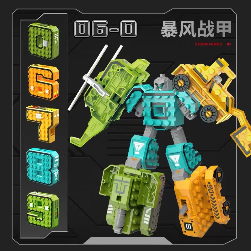 Digital Numbers Transportation Letter Tank Warrior Deformation Action ...