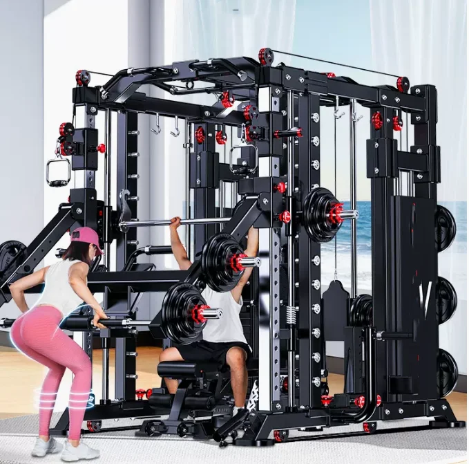 Smith Machine Fitness Equipment Home Multi-functional Large-scale Combination Set Commercial ...