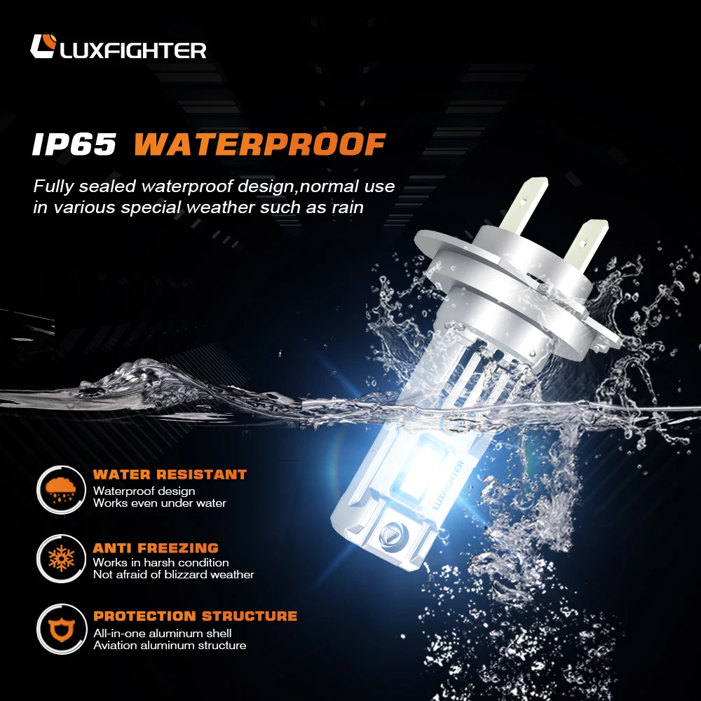 Luxfighter 2023 New H3 H1 H7 H11 H13 9005 9006 3000k 4500k 6000k Led Headlight Bulb H4 Led - Buy ...