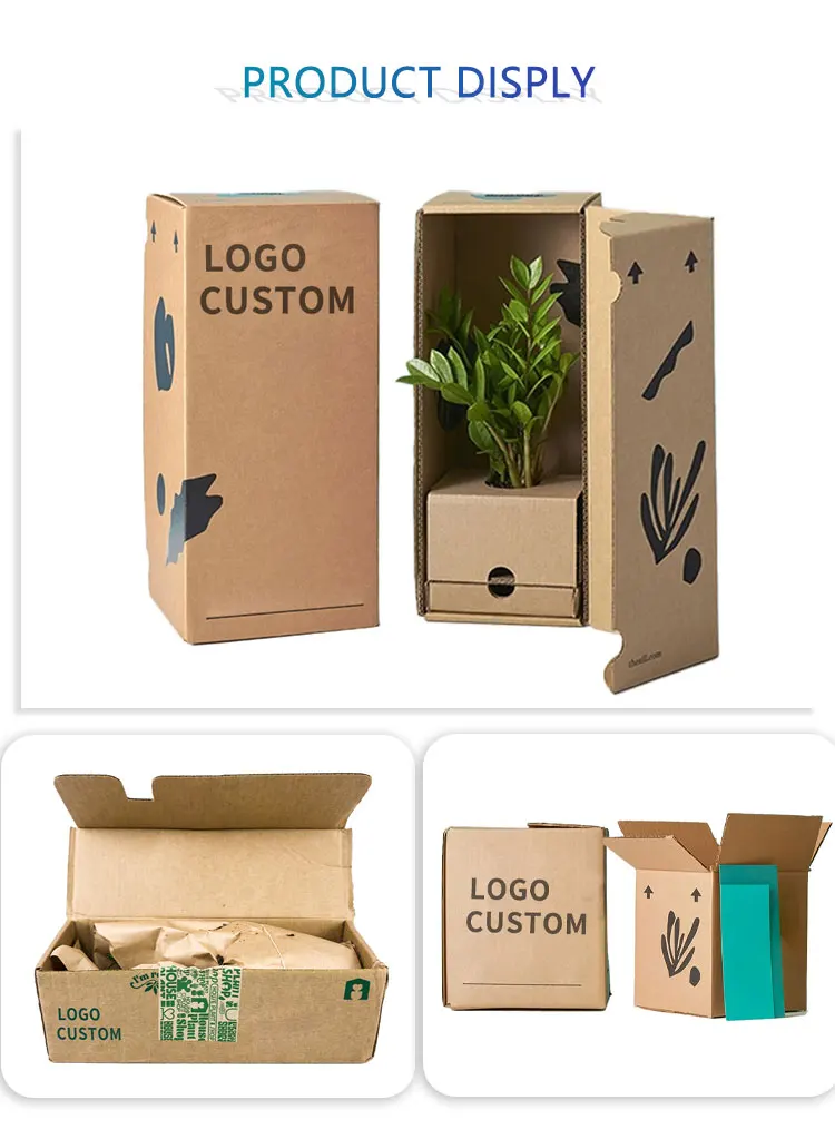 Wholesale Custom Corrugated Live Plant Shipping Boxes