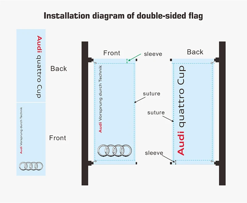 Aluminum Windproof Street Light Pole Advertising Banner Bracket - Oem