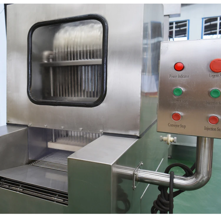 Professional Automatic Industrial Marinade Needles Injector Chicken Meat Brine Injecting Machine ...