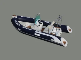 17ft Deep V Hull Fiberglass RIB 520 for Fishing & Water-skiing