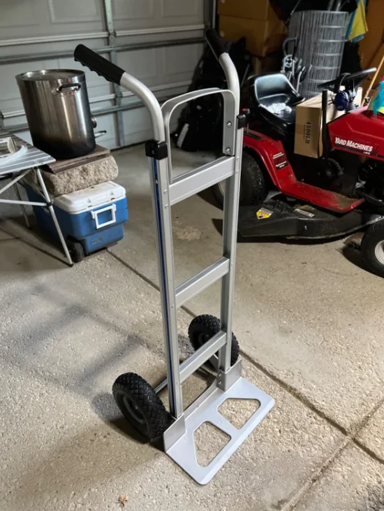 Jh-mech Industrial Dolly Cart With Vertical Loop Handle And 800 Lbs ...