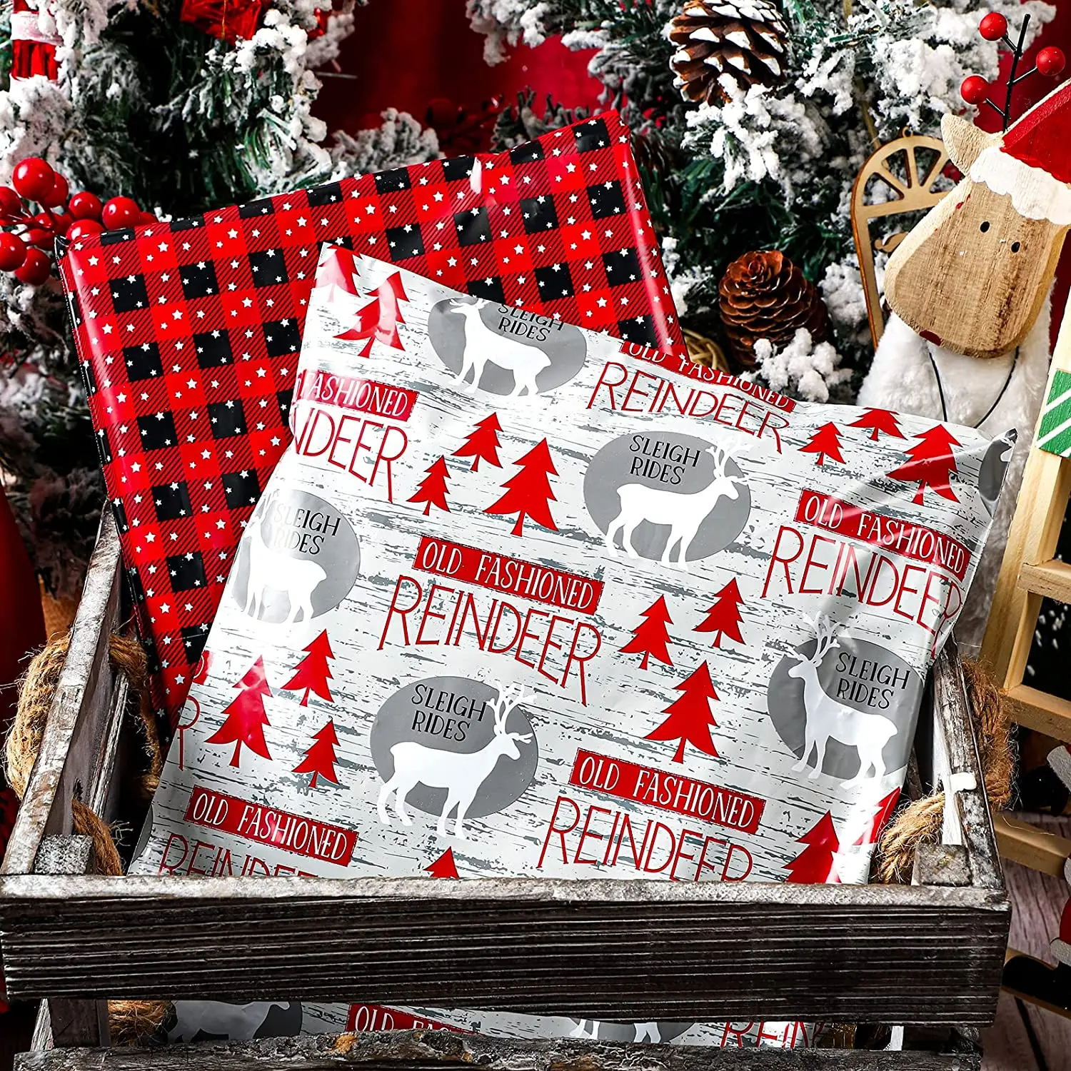 Custom Printing Merry Christmas Winter Holiday Waterproof Shipping ...