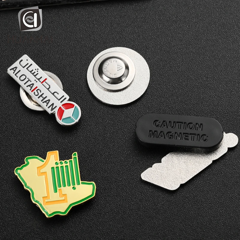 Custom Brand Logo Metal Soft Enamel Magnet Badge