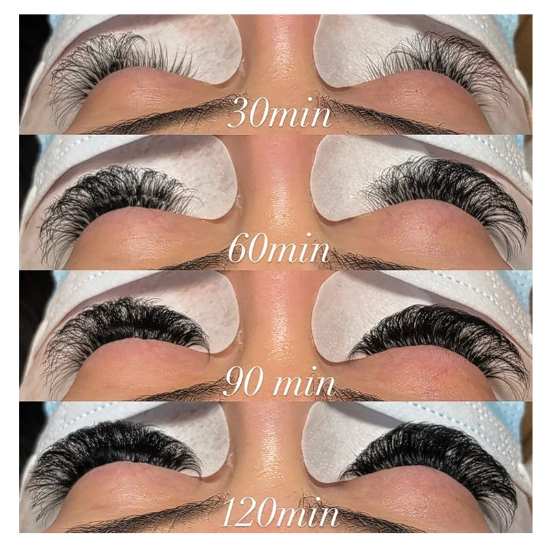 Volume Easy Fanning Eyelash Extensions Faux Mink Flare Easy Fan Eyelash Extention Natural Easy ...