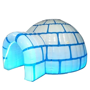 White Christmas Inflatable Snow Igloo Tent Small Inflatable Igloo Dome ...