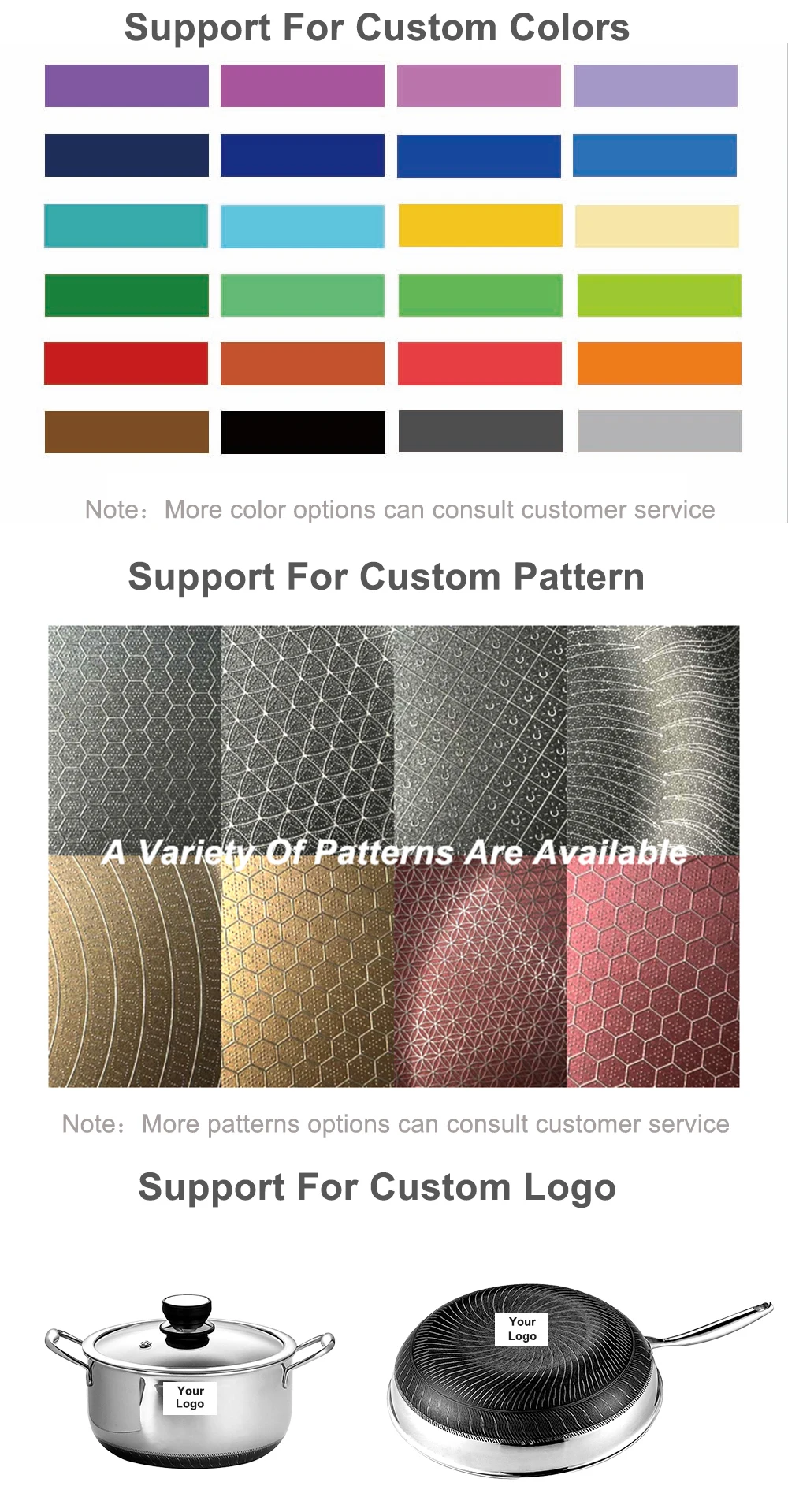 Custom Color Nonstick Honeycomb Ceramic Soup Stockpot Korean Coating ...