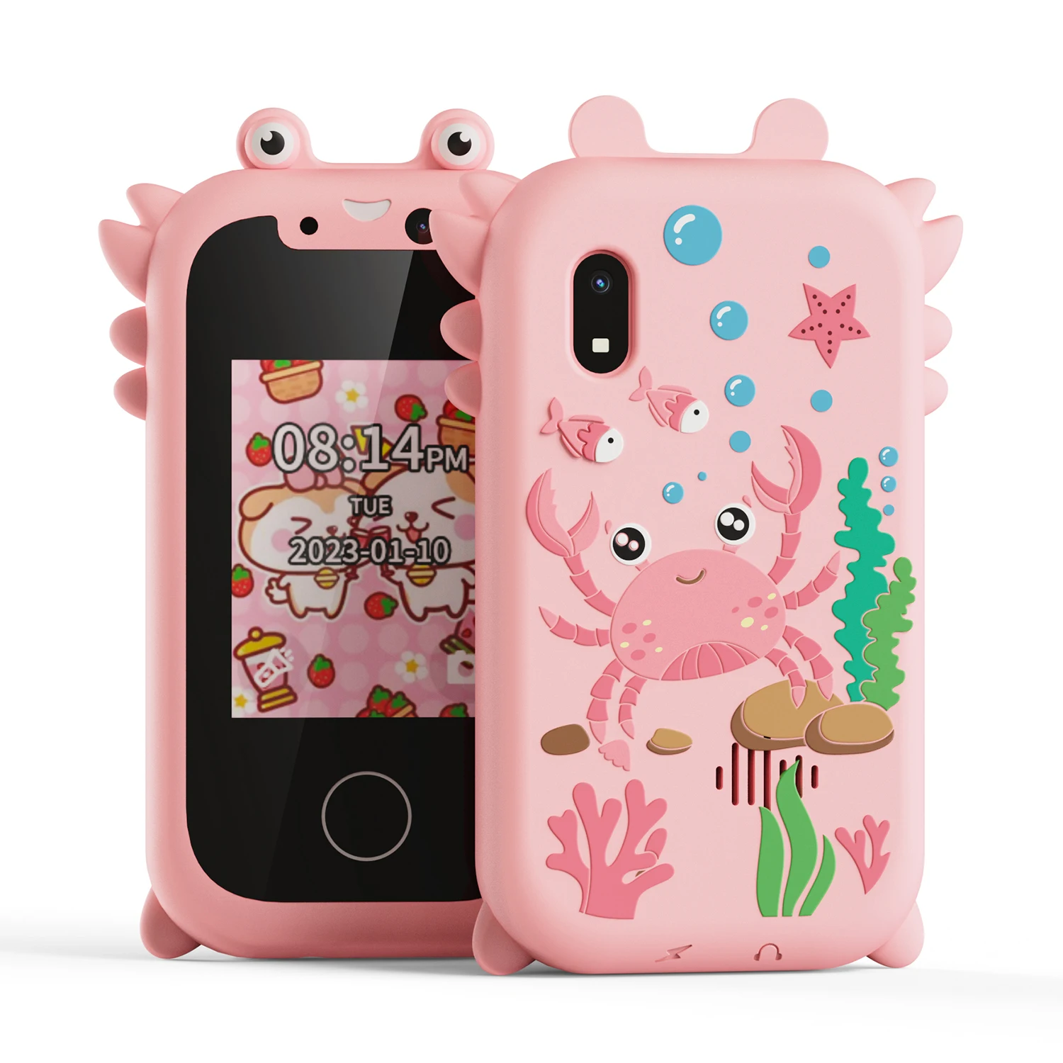 Cute Crab Kids Electronic Toy Smart Phone Dual Camera Photo Video 2 ...
