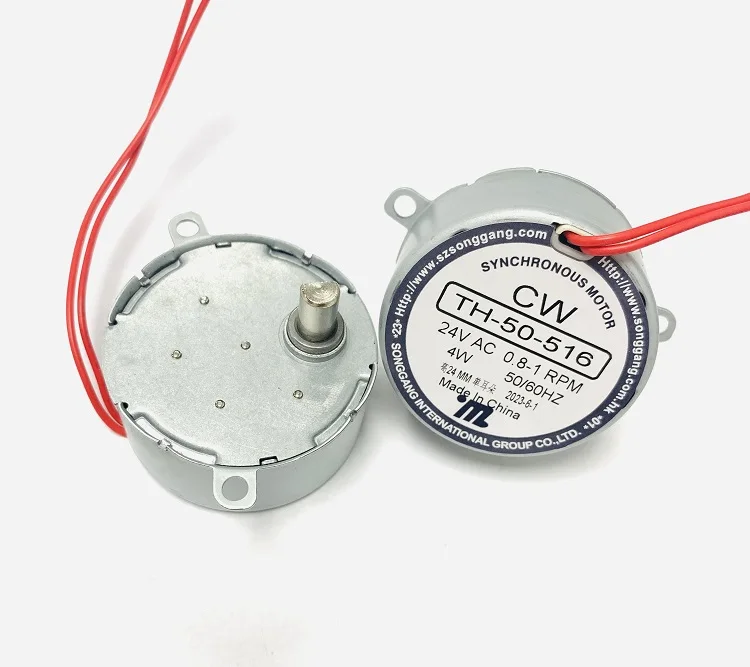 Ac Synchronous Motor 24v Ac Motor Phase Single 0.8-1rpm - Buy ...