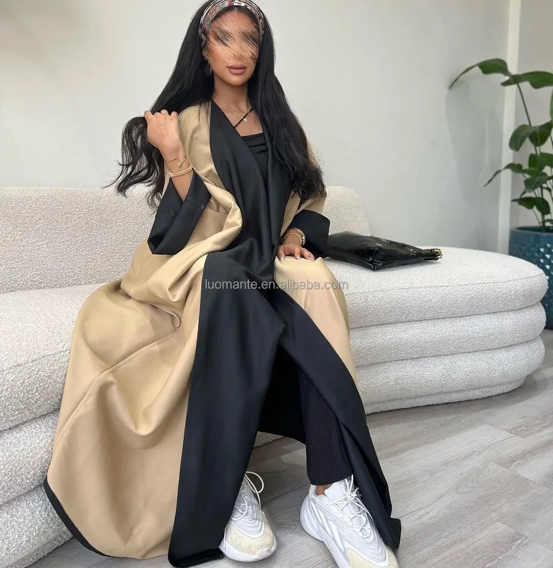 Abaya Manufacturer Islamic Custom Double Sided Abaya Modest Muslim Open ...