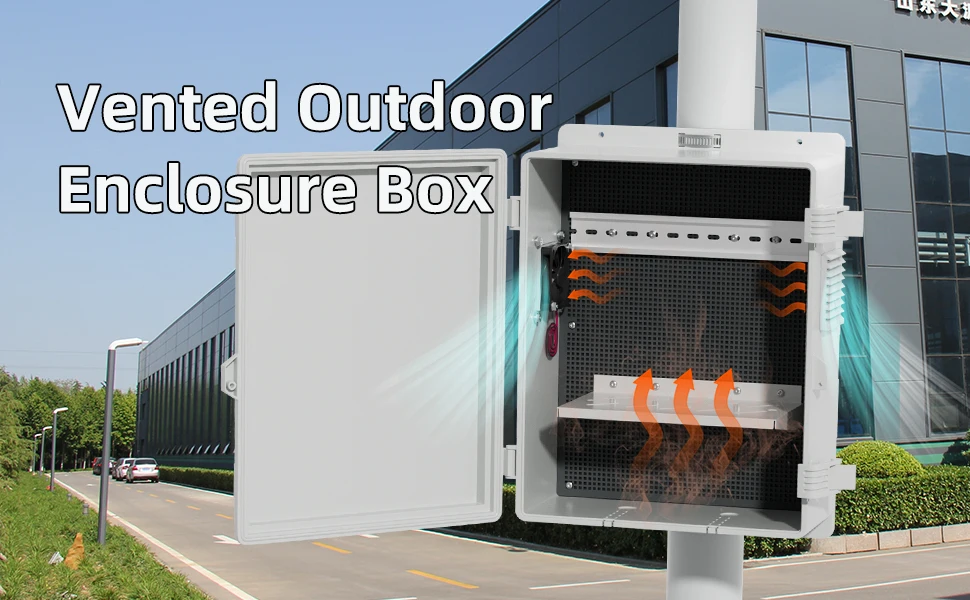 Outdoor Box Waterproof Nema Enclosure ABS Plastic Junction Box with Fan ...