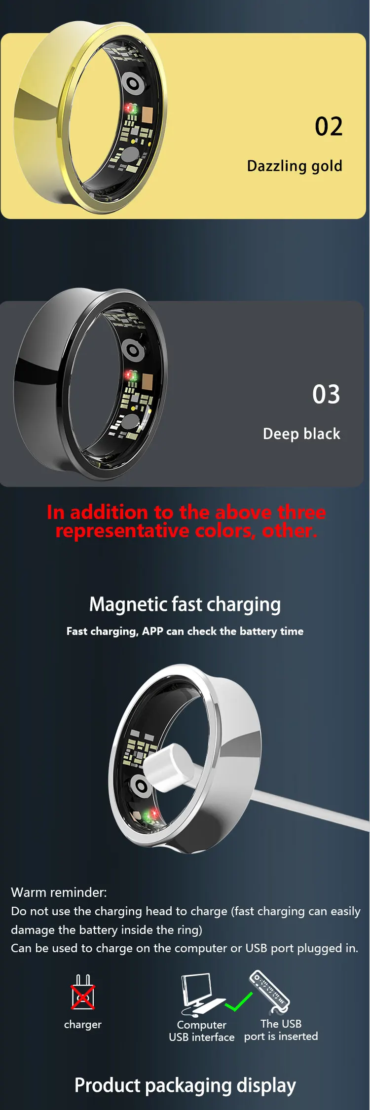 Smart Ring - Advanced Health Monitoring & Fitness Tracker