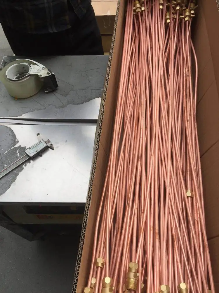Brass Lpg Gas Fitting Gas Connector Straight / Rolled Pigtail For Gas ...
