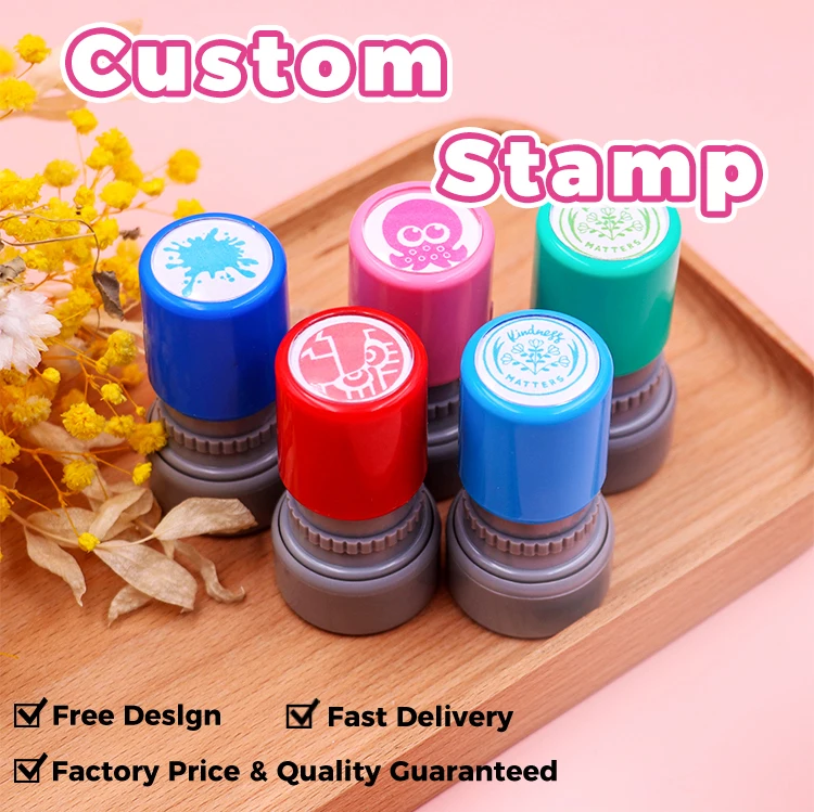 Kawaii Stationary Stamp Custom Chocolate Seal Custom Mood Stamp Journal ...