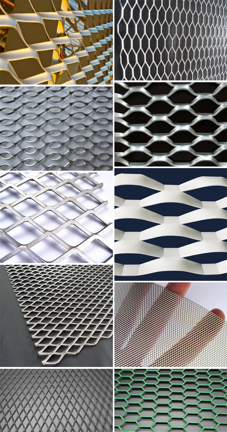 Aluminum Expanded Metal Mesh Price - Custom Hole Patterns, Various ...