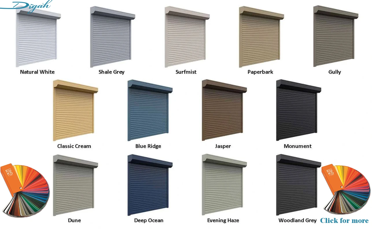 Modern Electric Retractable Roller Shutter Window Automatic Internal ...