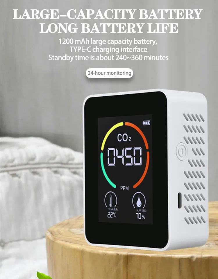 CO2 Meter Practical Home Edition - Precise Air Quality Sensor