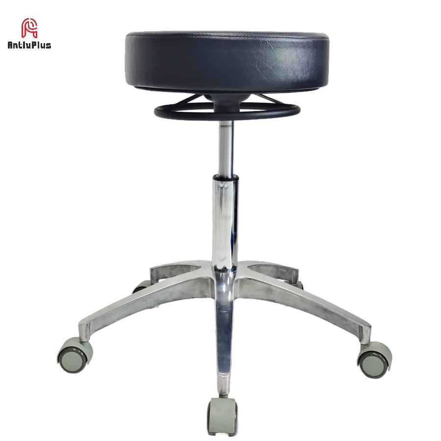 Swivel Rolling Stool Round Chair,Thick Sturdy Padding,Adjustable Stool ...