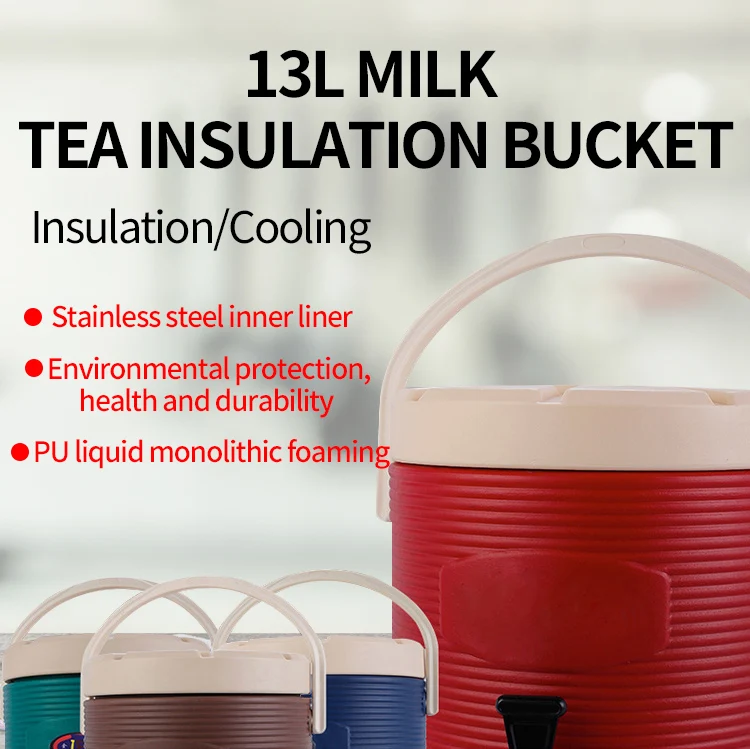 Bubble Tea Equipment - 4 Colors Storage Drum Milk Tea Warmer