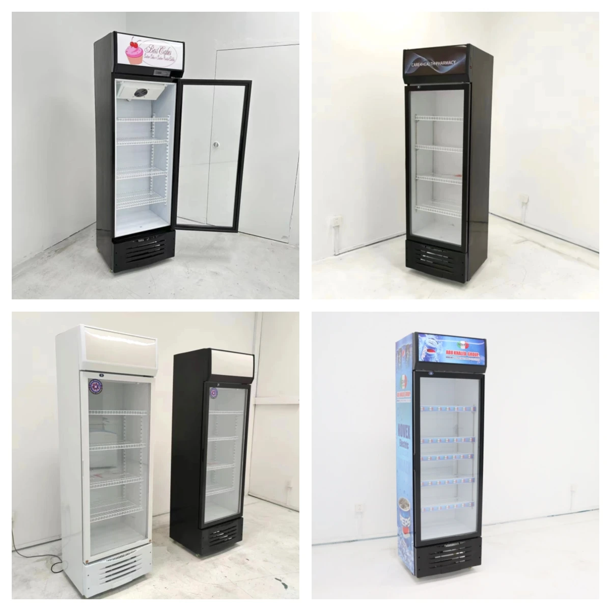 300L Vertical Beverage Refrigerator Display Freezer for Hotels & Shops ...