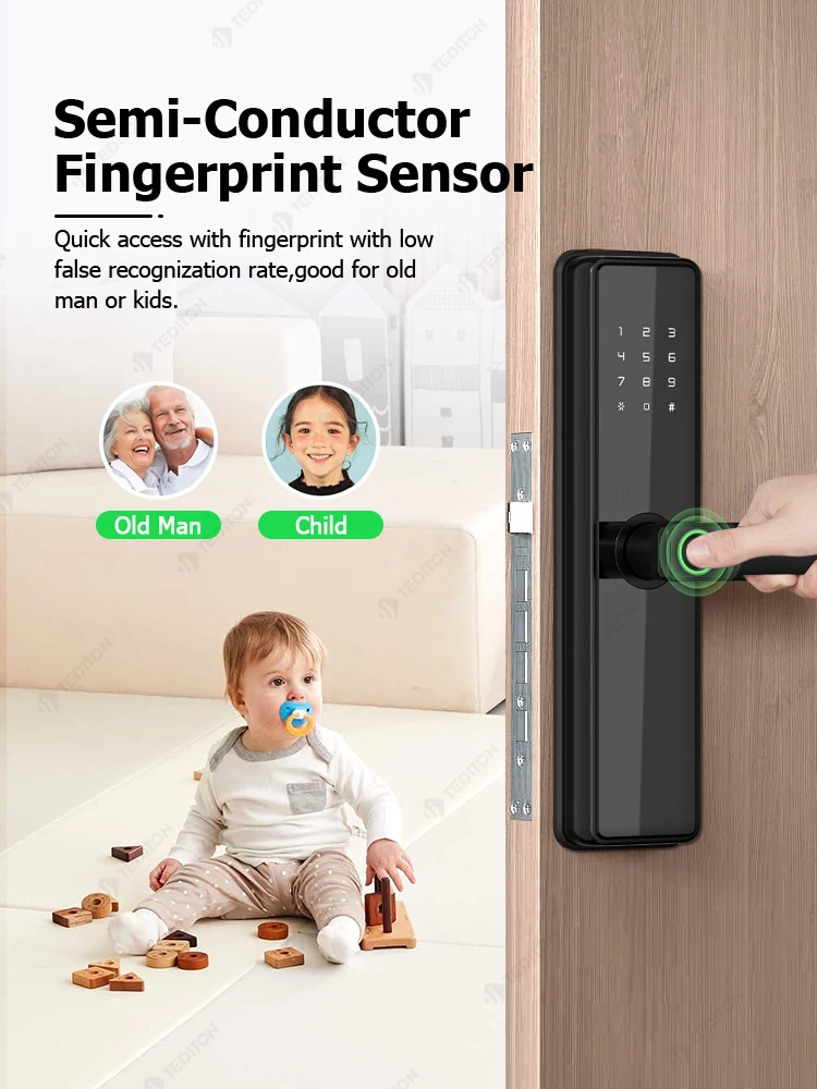 Waterproof Outdoor High Security Electric Digital Fingerprint Smart ...