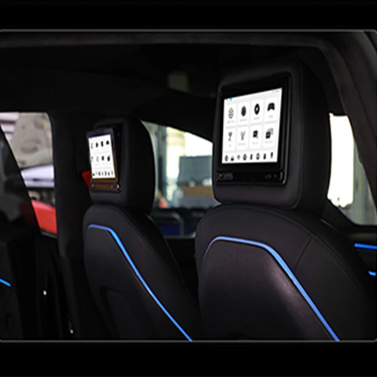 Car Headrest Monitor Model Y Rear Screen Rear Entertainment For Tesla ...