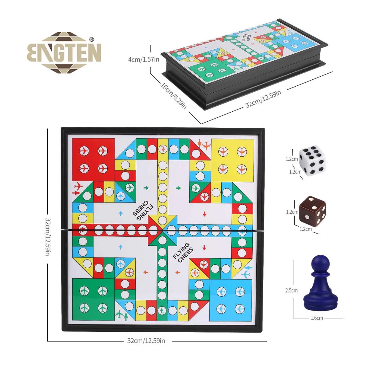 Magnetic Plastic Aeroplane Chess Board Game Set Intelligent Flying ...