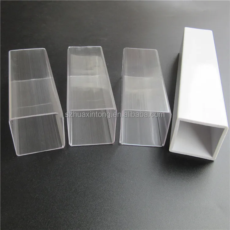 Extrusion PVC Clear square Tube /rectangle Pipe| Alibaba.com