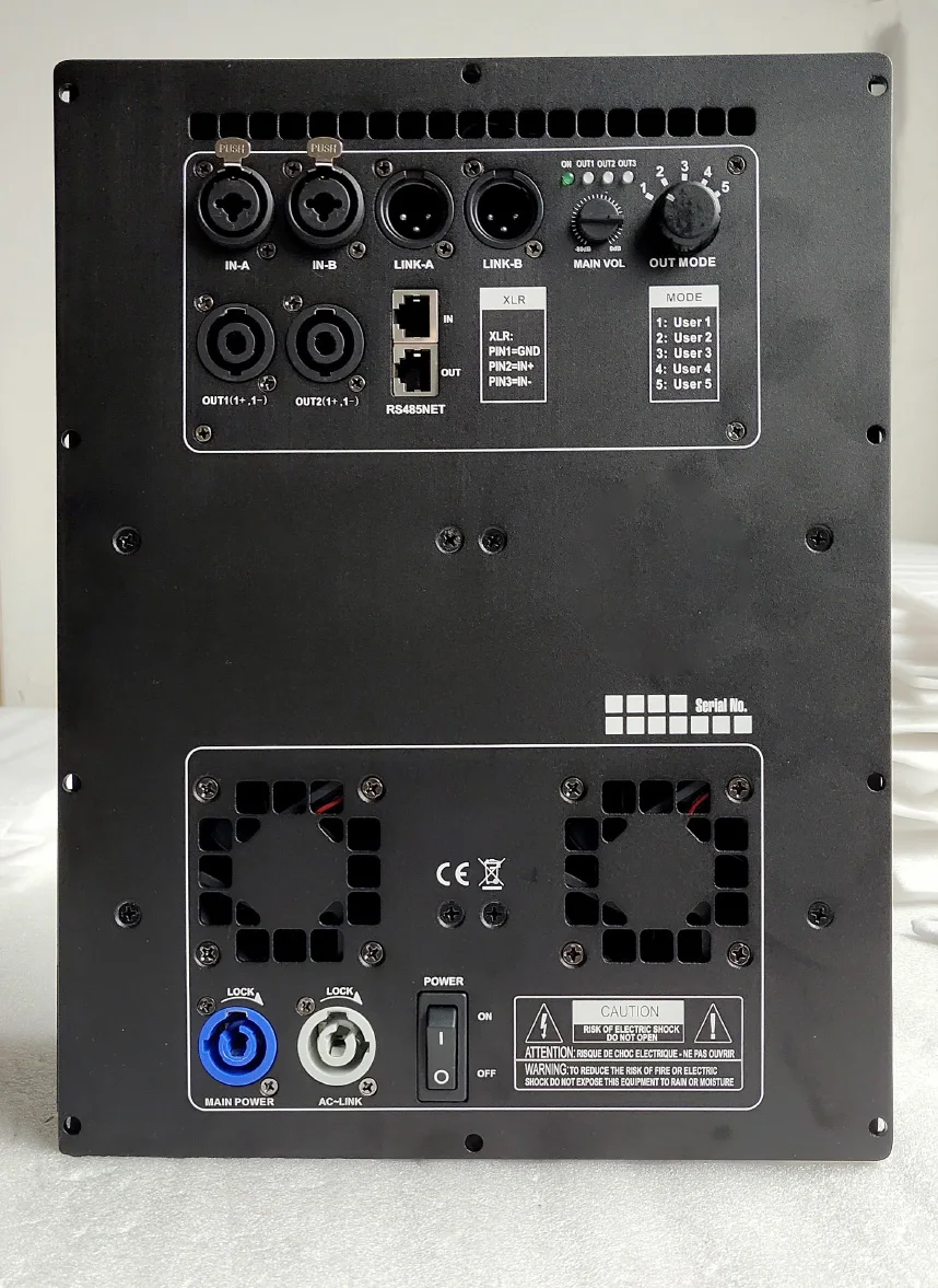 Professional Power Amplifier For 3-way Active Line Array Speaker System ...