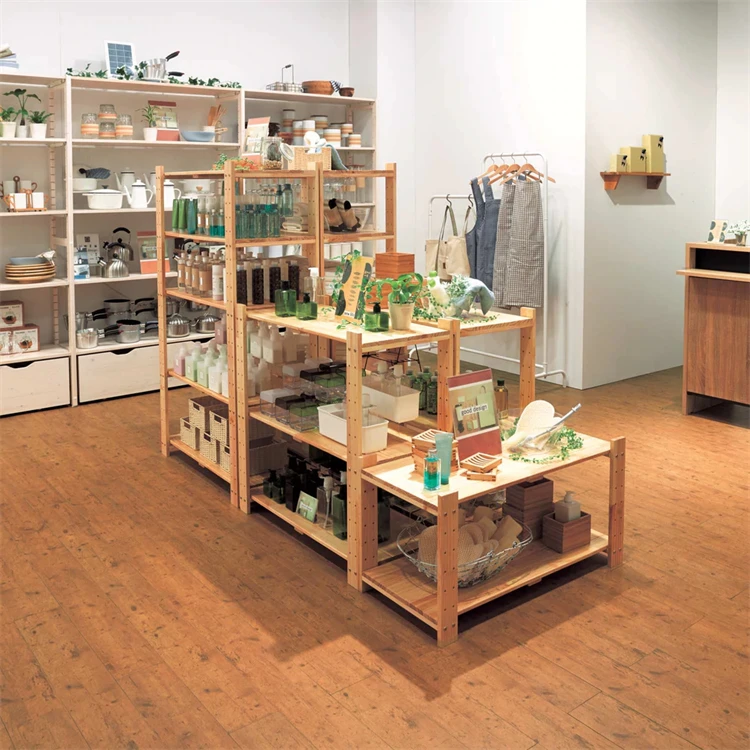 Modern Metal Display Rack Wooden Trolley Shelf Plant Stand For Flower ...