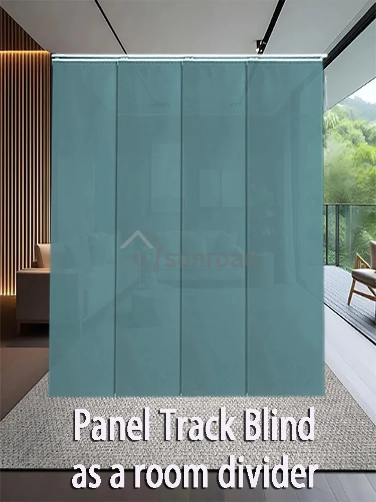 Blackout Sliding Panel Blinds - Vertical Track System for Windows ...