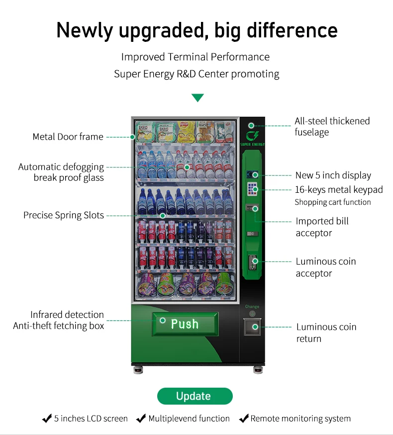 Small Business Idea Vending Machine Drink And Snack Vending Machine ...