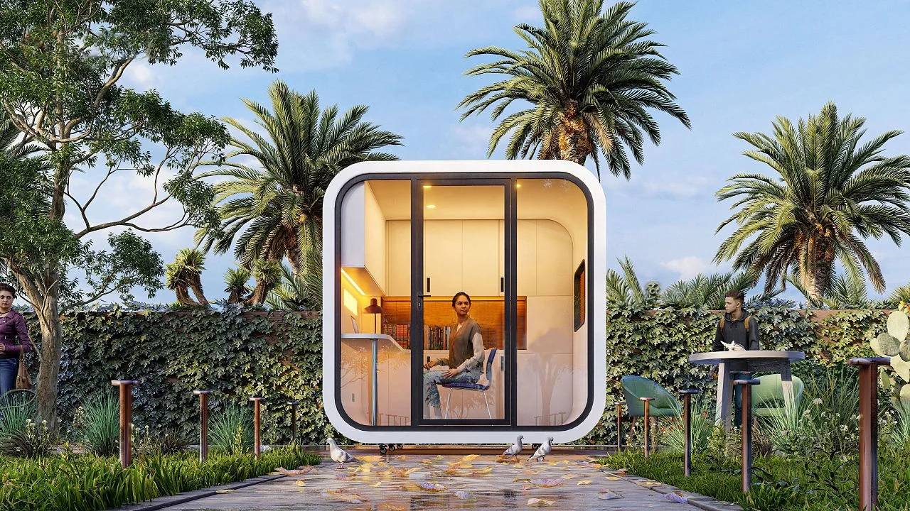 Transparent Prefab Outdoor Office Pod with Waterproof Design - OEM