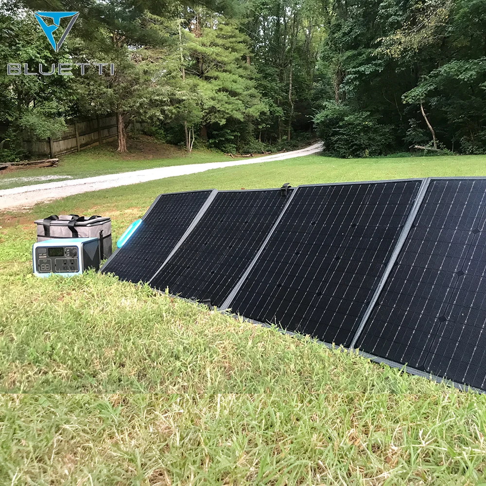 Bluetti Monocrystalline Solar Panel 200w 300w 400w Portable Solar Panel ...
