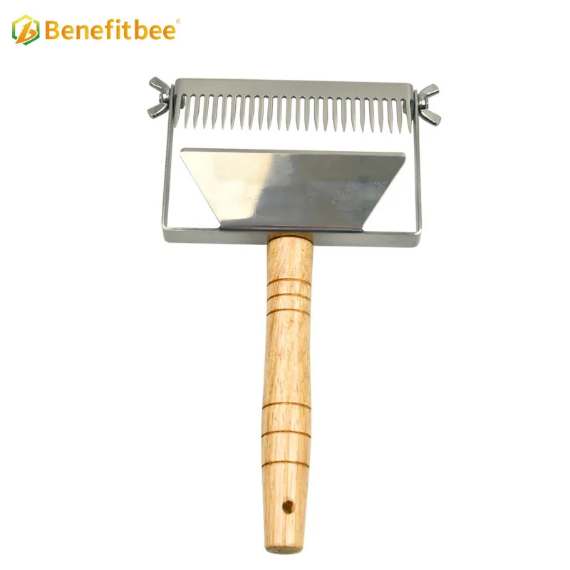 Latest Multifunctional Stainless Steel Honeycomb Honey Scraper Wood ...