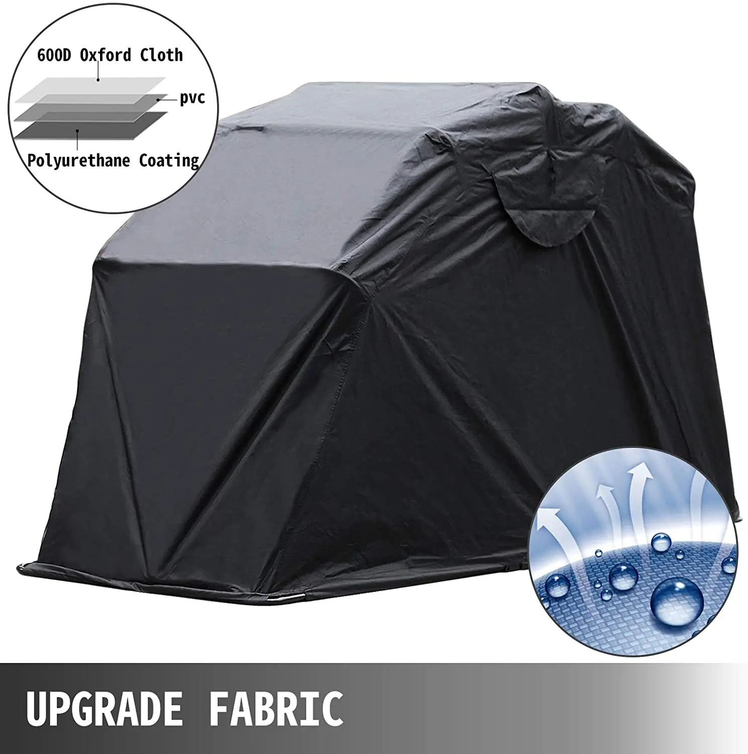 Nhcx Foldable Motorcycle Shelter Shed Metal Frame Canopy Garage Tent ...