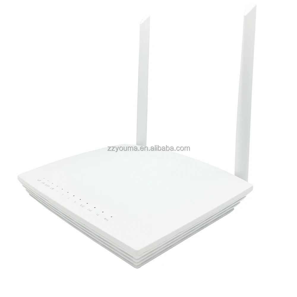 100% New English Version Ftth Gpon Onu Ont Gm620 4ge Wlan 2.4/5g Dual ...