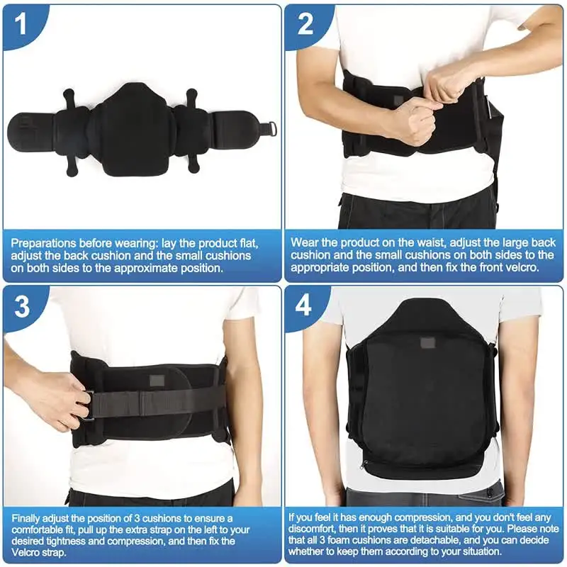 Kangda Medical Lumbar Brace - Back Pain Relief & Support