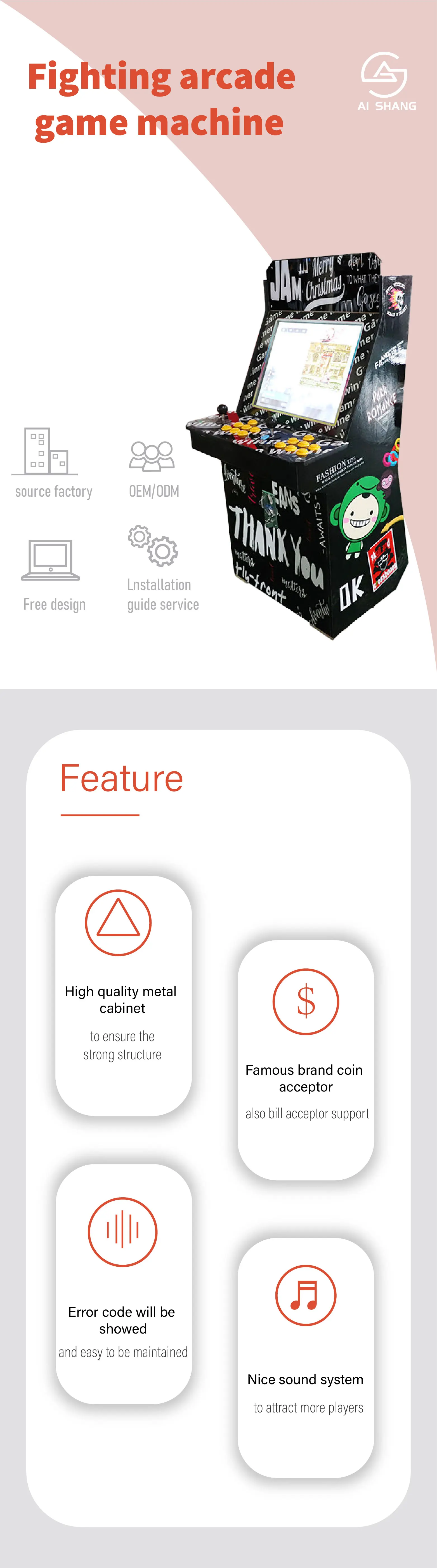 55inch Tekken 7 Coinoperated Cabinet Fighting Arcade Game Console - Buy ...