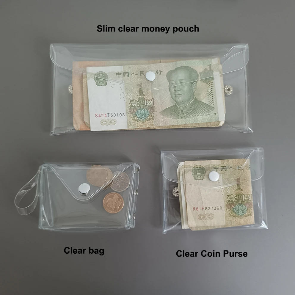 Fashion Waterproof Minimal Stationery Snap Button Pen Money Storage Bag ...