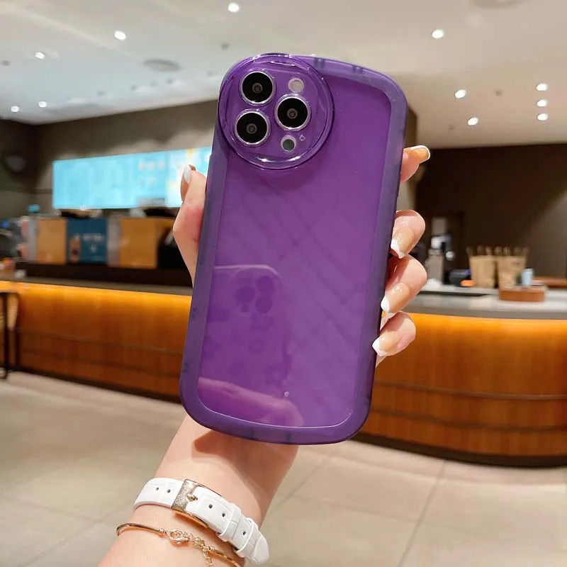 Beautiful Big Eye Camera Hole Design Transparent Silicone Tpu Phone ...